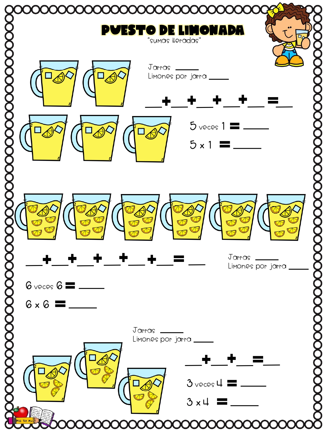 Problemas Con Multiplicación Y Suma Repetida