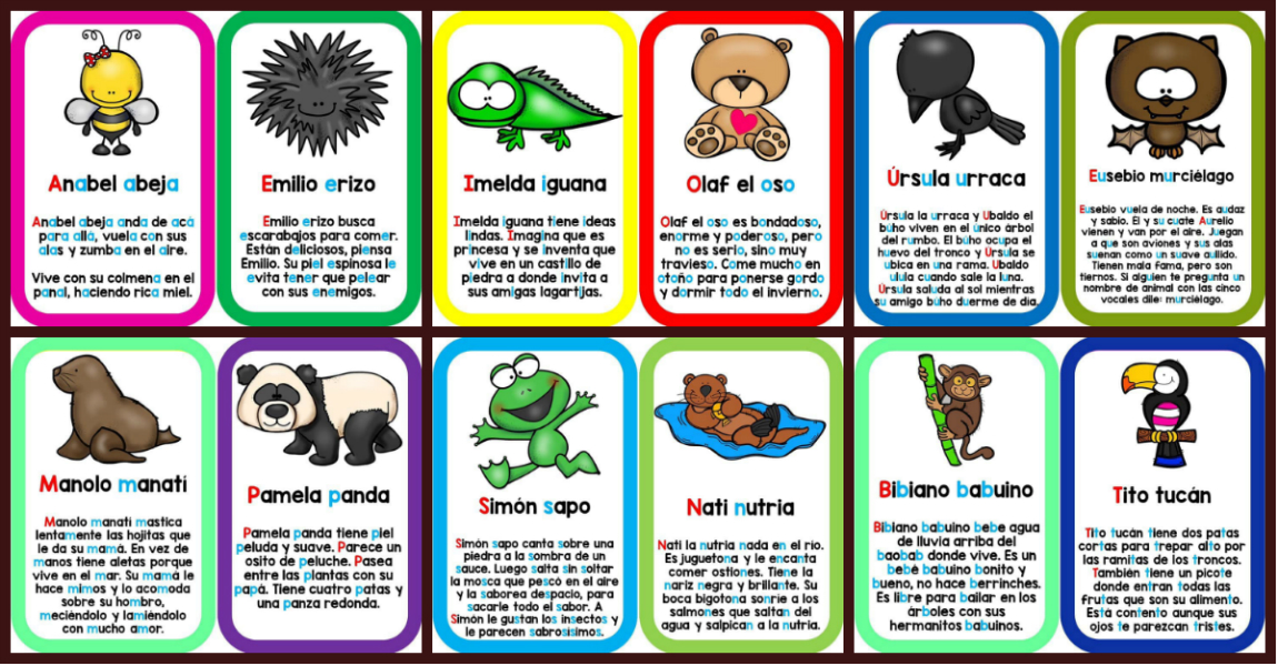 Tarjetas de lectoescritura para trabajar las letras del abecedario y ...