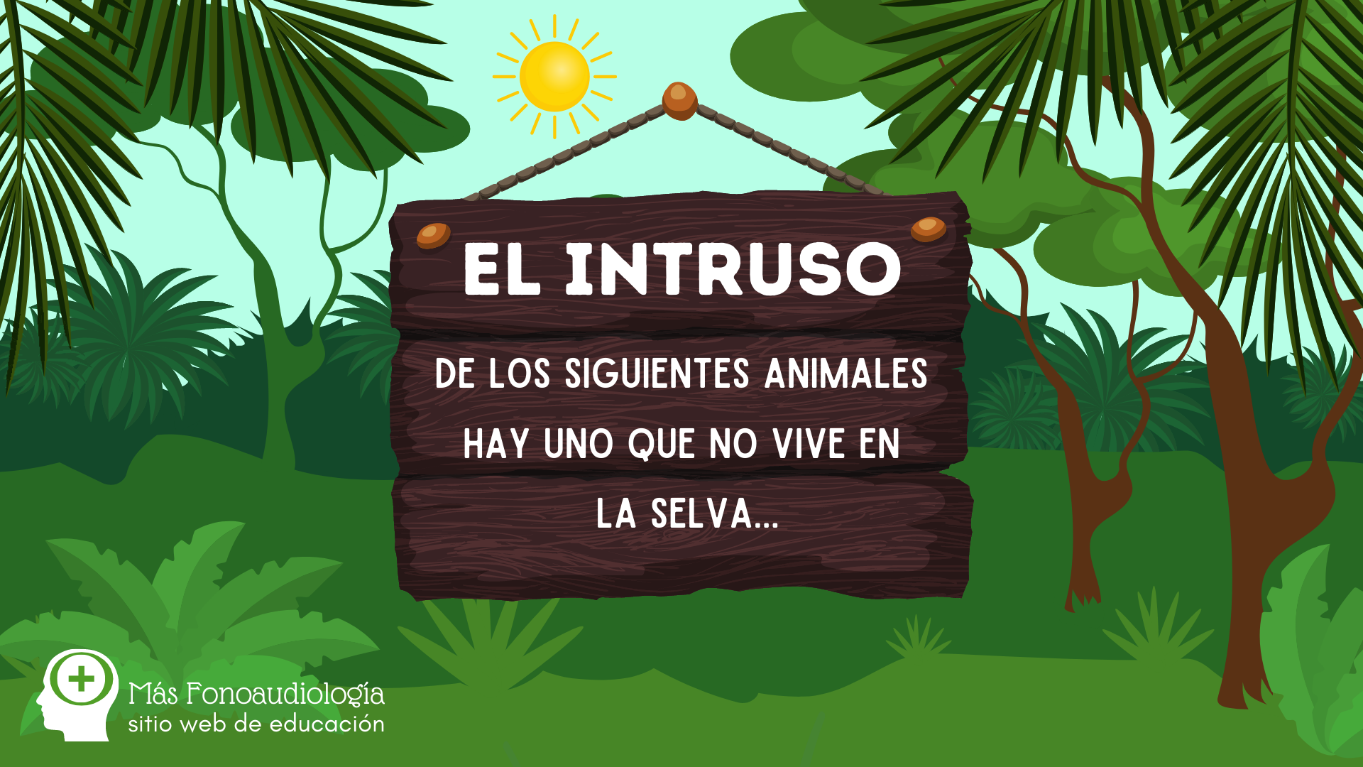 Juego de atención: El animal intruso - Actividades de infantil y primaria