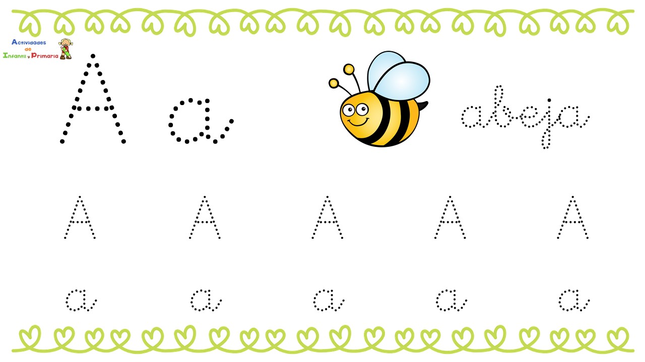 Fichas para repasar el trazo de las vocales - Actividades de infantil y ...