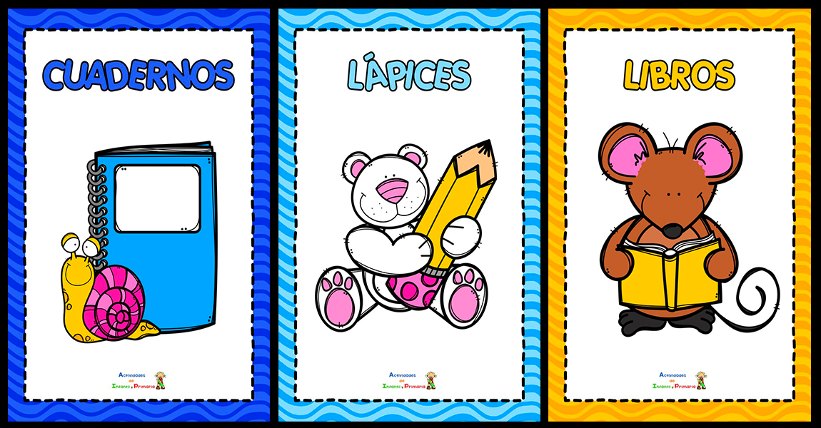 Organiza el material de tu clase con estos bonitos carteles ...