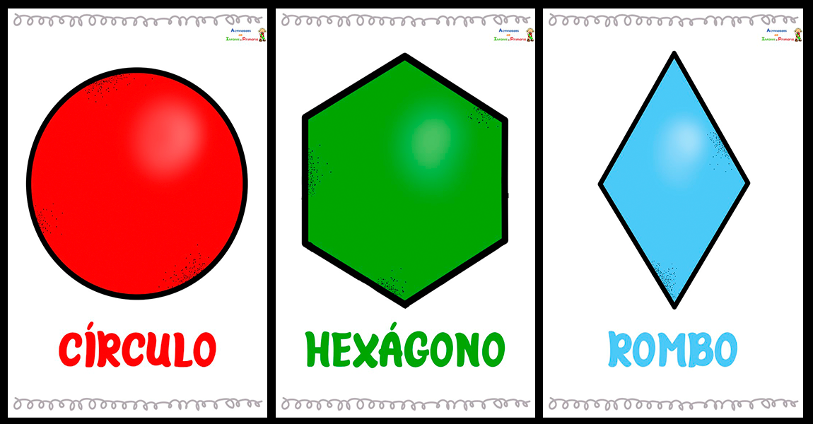 Bonitos carteles de las formas geométricas - Actividades de infantil y ...