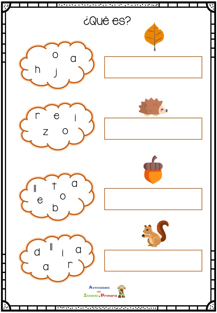 vocabulario otoño (1)
