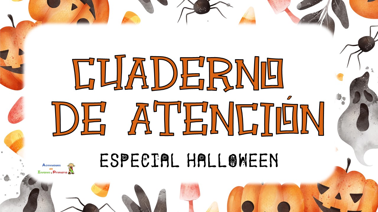 Súper cuaderno de atención, especial Halloween - Actividades de ...
