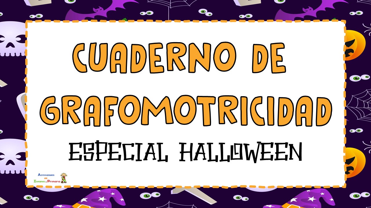 Cuaderno de grafomotricidad, especial Halloween - Actividades de ...