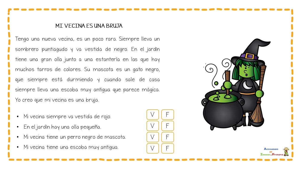 Lecturas cortas para trabajar la comprensión lectora de Halloween ...