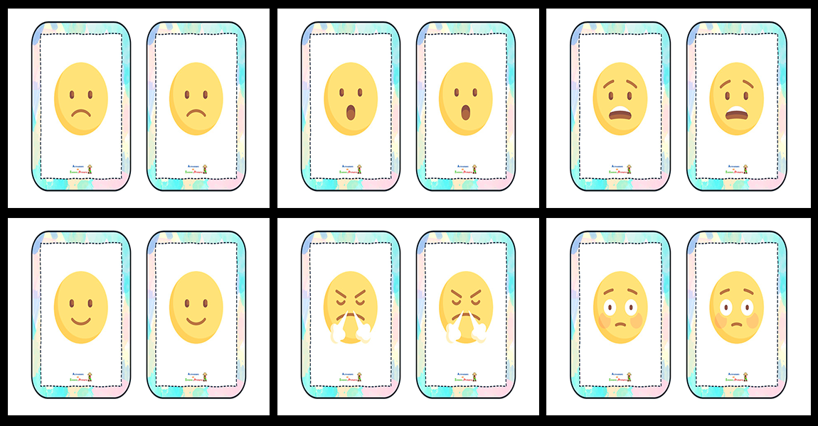 Divertido memory de las emociones con emoji - Actividades de infantil y ...