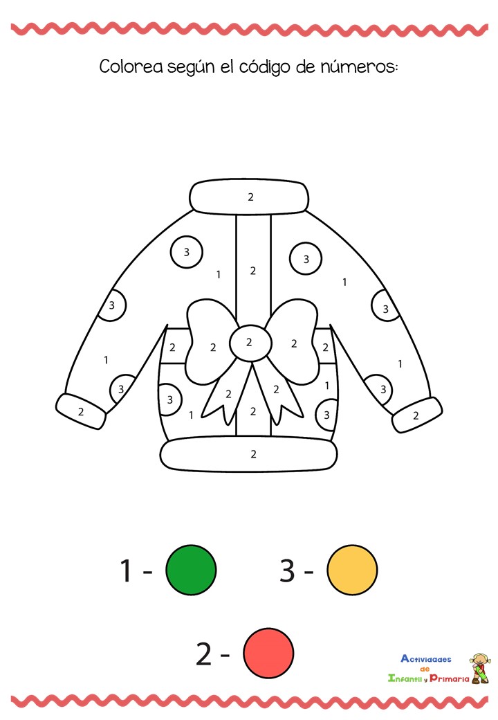 colorear por números Navidad (4)
