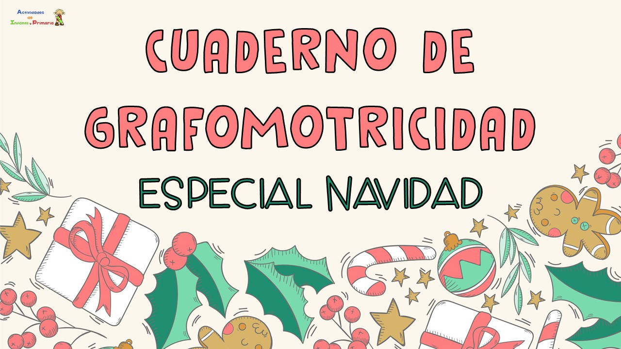 Súper cuaderno de grafomotricidad, especial Navidad - Actividades de ...