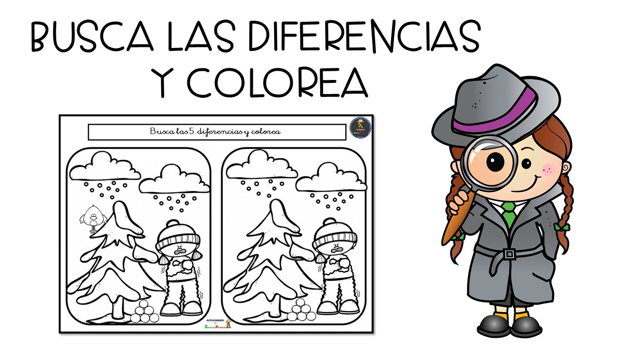 Fichas de atención y percepción visual: Encuentra las diferencias y ...