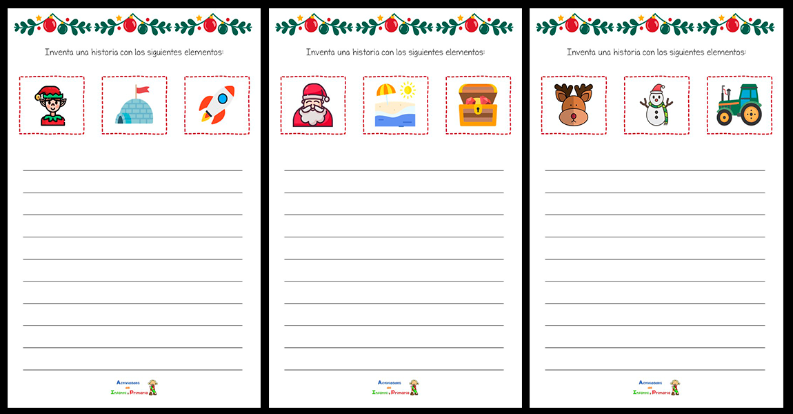 Escritura creativa: Inventa una historia de Navidad - Actividades de ...