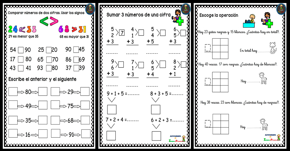 Matemáticas Para Niños De Segundo Grado Imprimibles