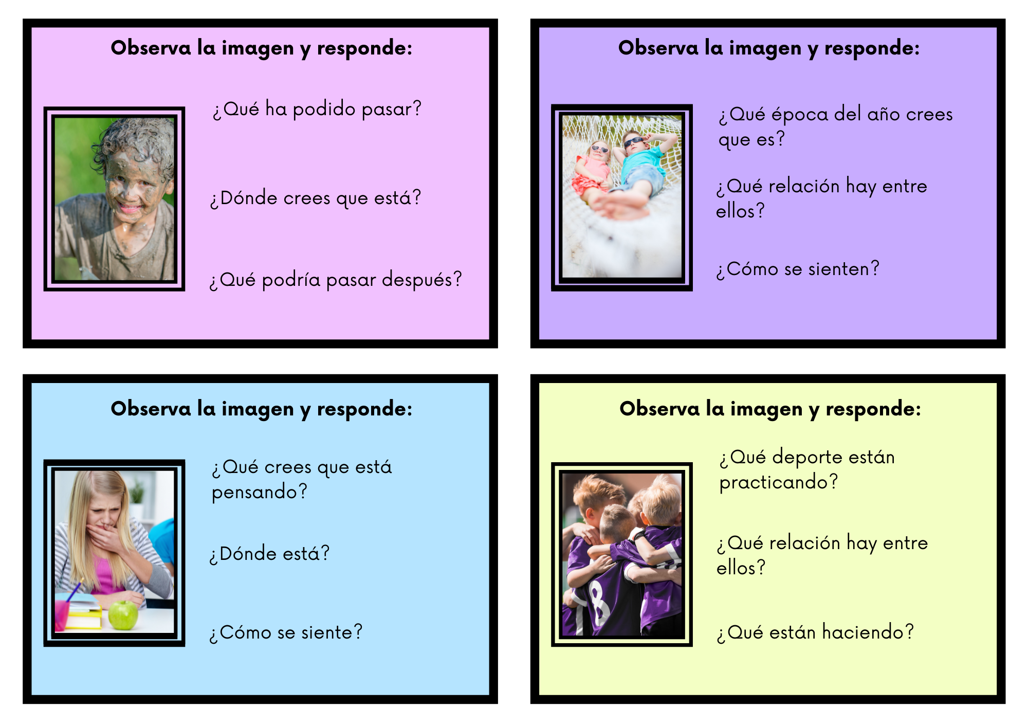 Inferencias Sencillas Con Imgenes Inferencia Comprensin Lectora