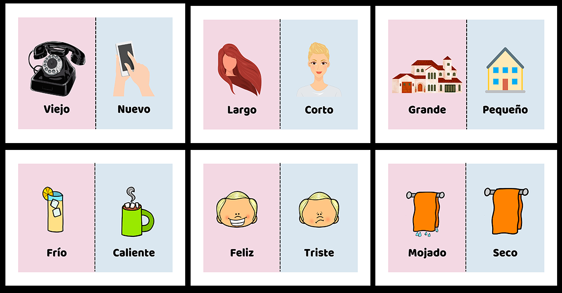 Colección de flashcards para trabajar los antónimos - Actividades de ...