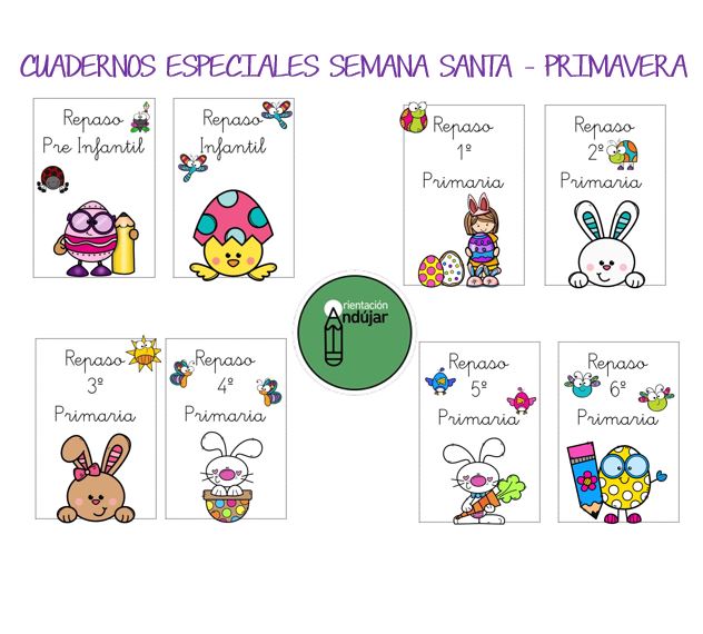 Divertidos cuadernitos de repaso para las vacaciones de primavera ...