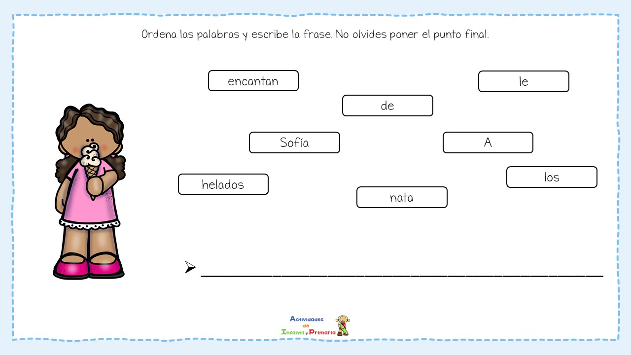 ordenar palabras para formar frases (5)