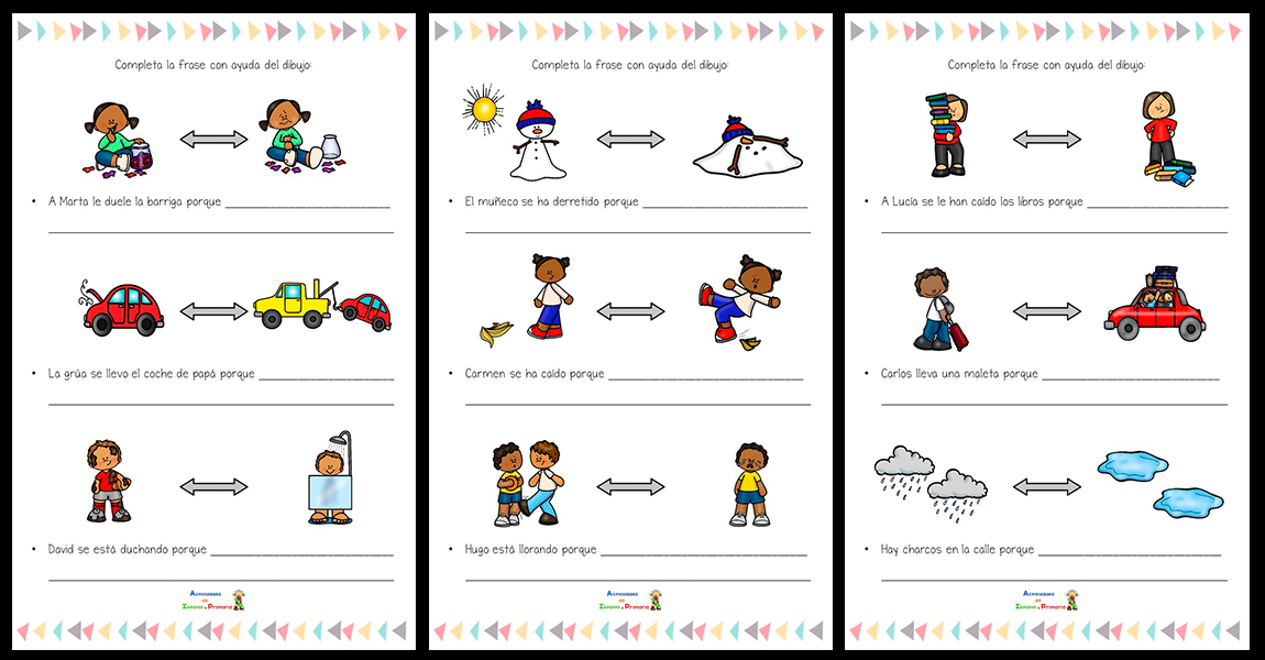 Trabajamos la relación causa - efecto con ayuda de dibujos ...
