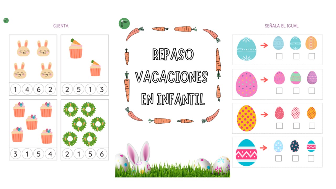 Estupendo cuadernillo de actividades para Infantil y Preescolar motivos ...