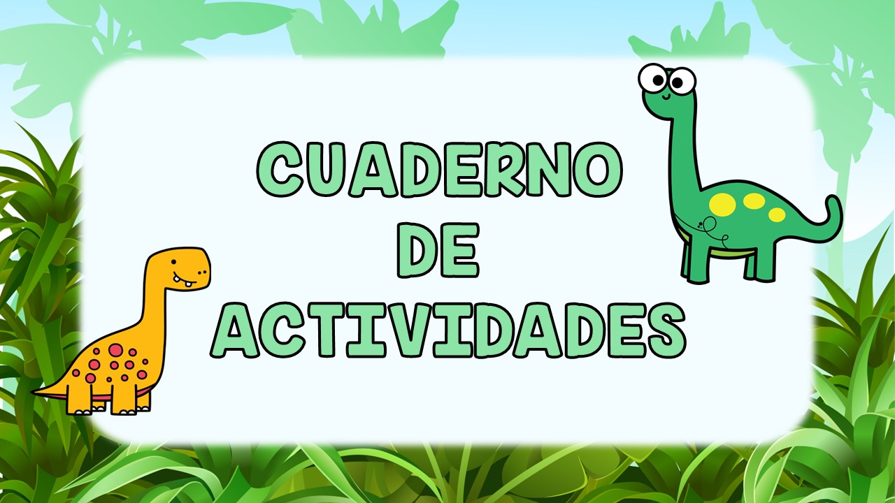 Cuaderno de actividades con temática de los dinosaurios - Actividades ...