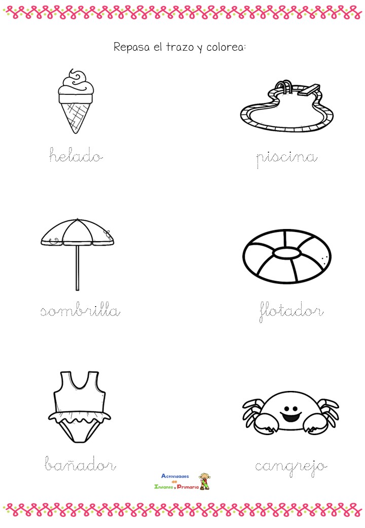 lectoescritura vocabulario verano (1)