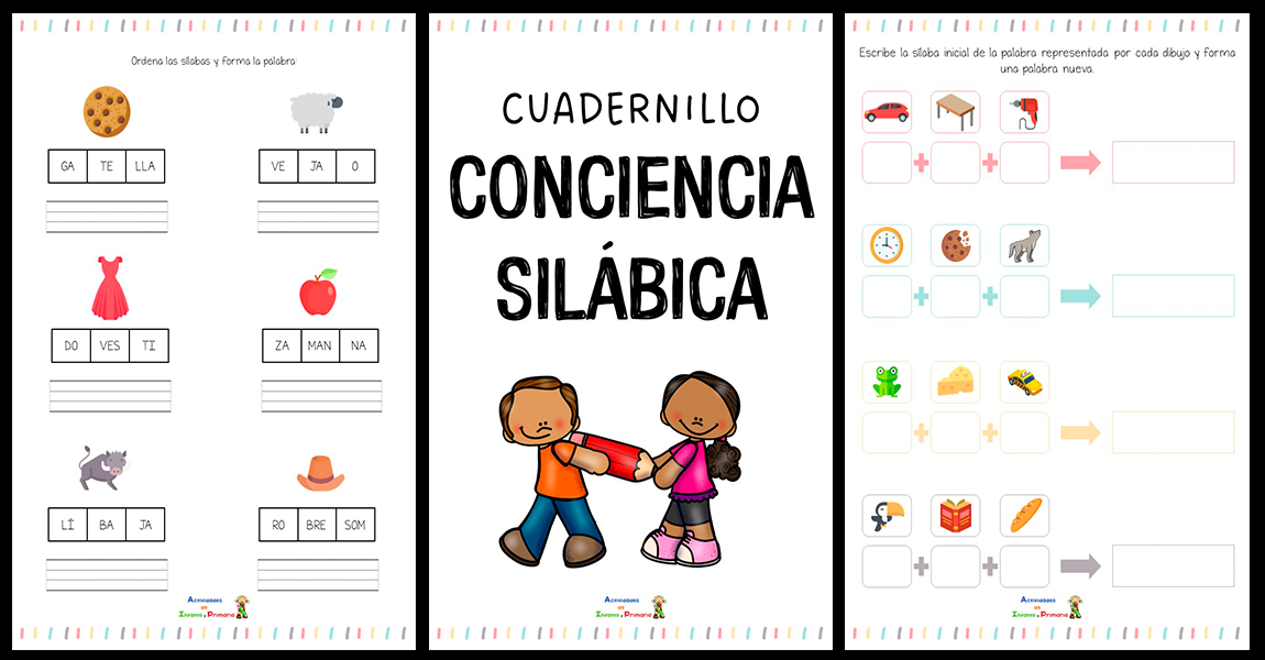 Cuadernillo de actividades para trabajar la conciencia silábica ...
