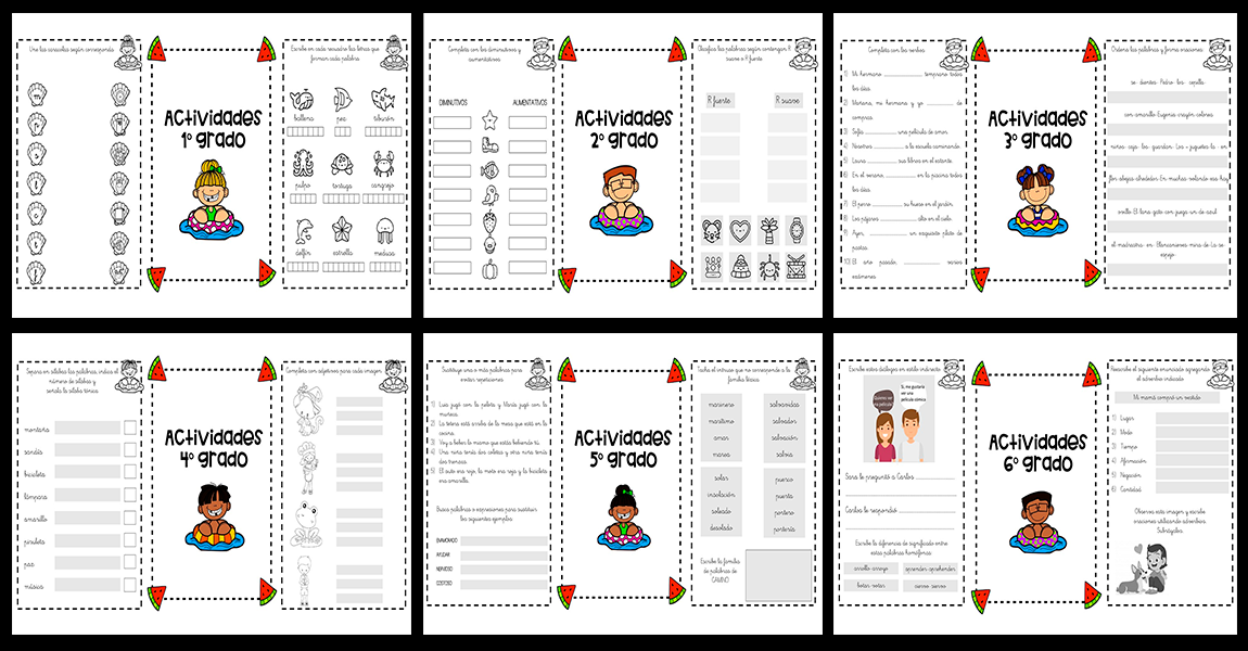 Hojas De Trabajo Divertidas De Verano 2 Actividades De Siluetas De