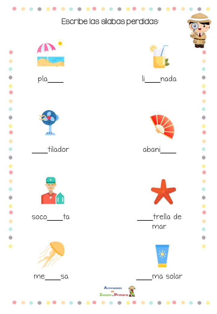 silaba perdida vocabulario verano (3)
