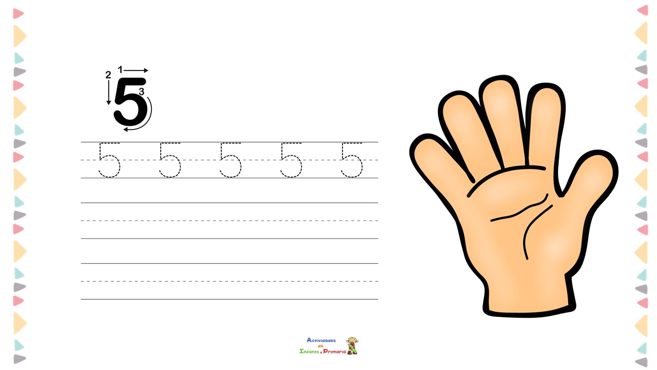 Fichas para repasar el trazo de números - Actividades de infantil y ...