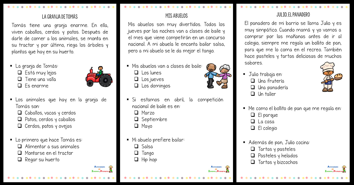 Nueva colección de lecturitas cortas para trabajar la comprensión ...