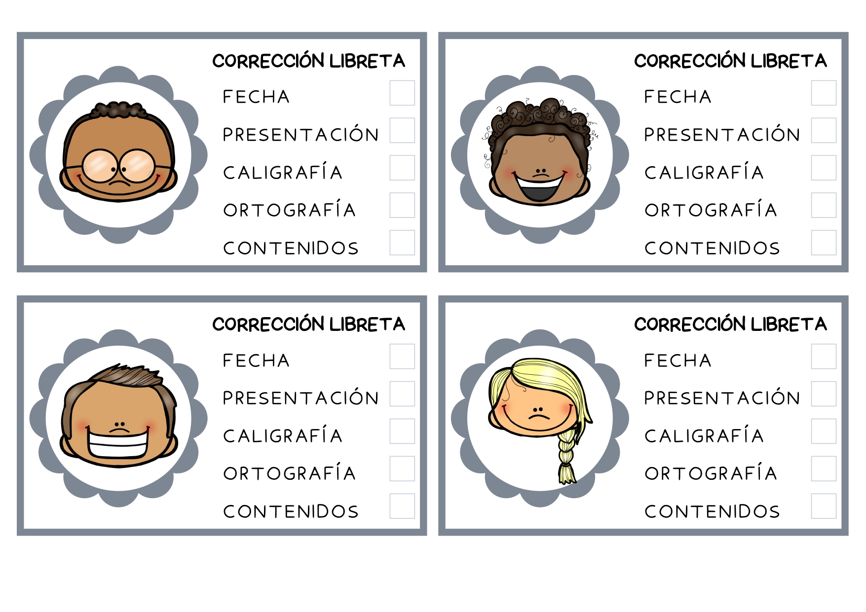 Colección de etiquetas para corregir actividades - Actividades de ...