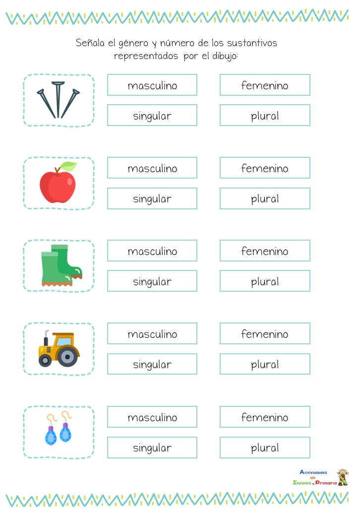 genero y número de un sustantivo (2)