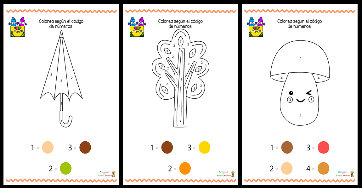 Dibujos De Otoo Para Imprimir Y Pintar Colorear Imgenes