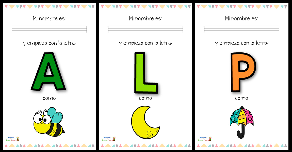 Actividades Para Trabajar La Letra Inicial Del Nombre En ...