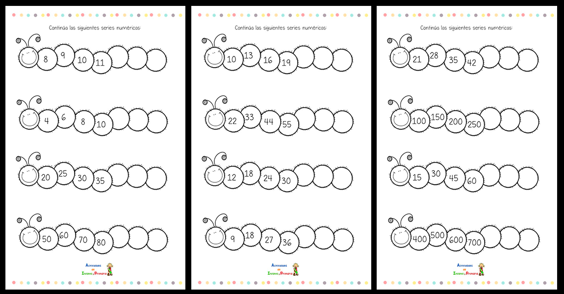 Series Numricas Ficha Interactiva Y Descargable Puedes Hacer Los