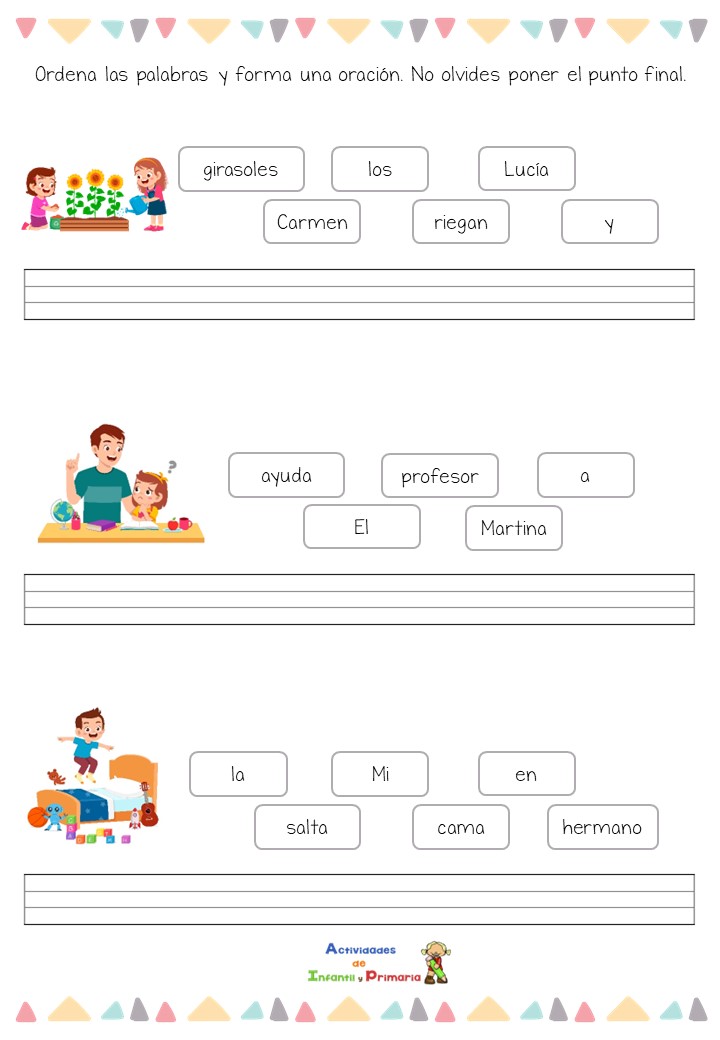 ordenar palabras en frases (2)