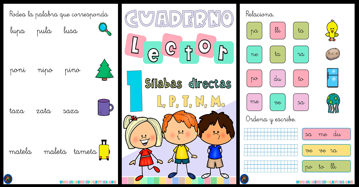 Cuaderno de lectoescritura: Primer grupo consonántico ( P - L - M - S - N - T) - Actividades de ...