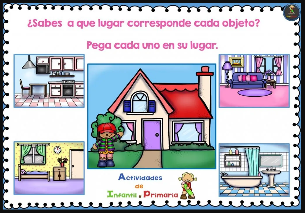 Cada objeto en su lugar: Elementos de una casa - Actividades de ...