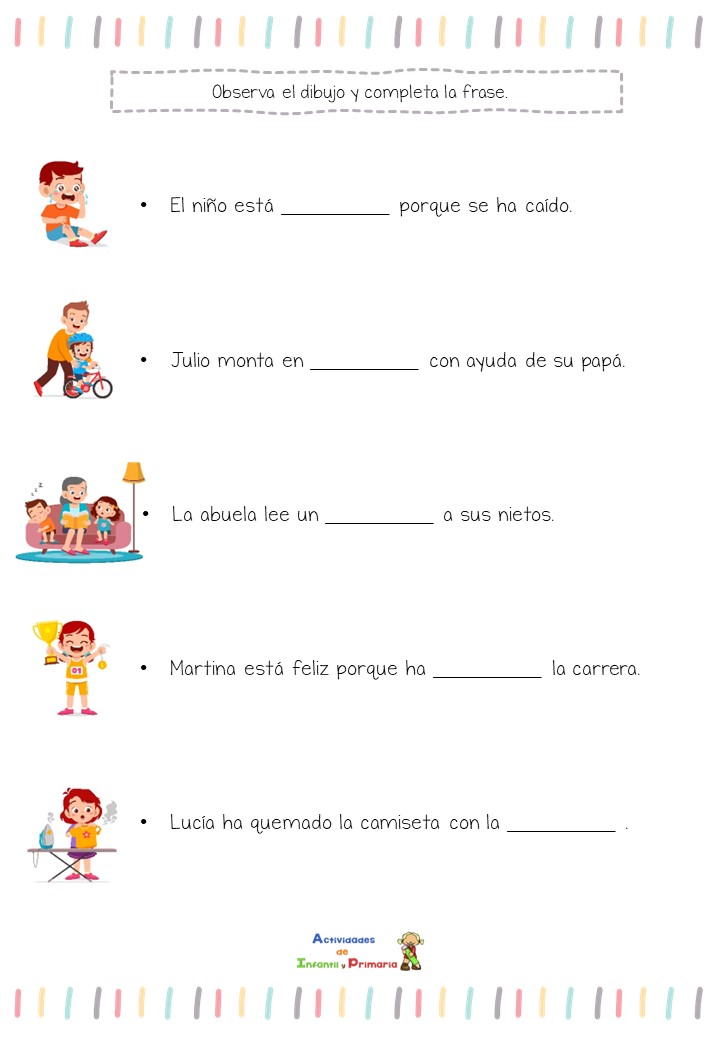 Completar Frases Dibujo 1 completar-frases-dibujo-1
