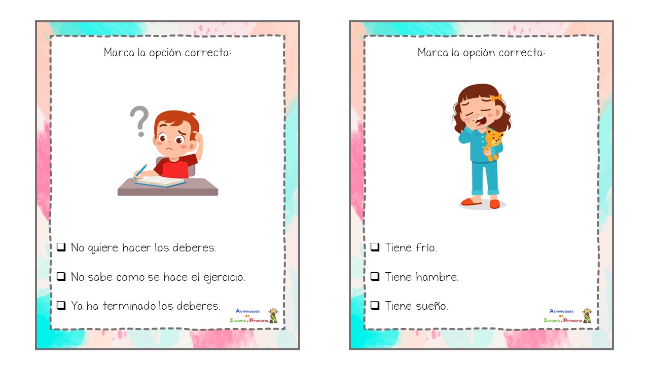 Tarjetas para trabajar inferencias visuales - Actividades de infantil y ...