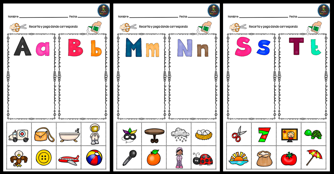 Actividad manipulativa: ¿Con qué letra empieza? todas las letras del ...
