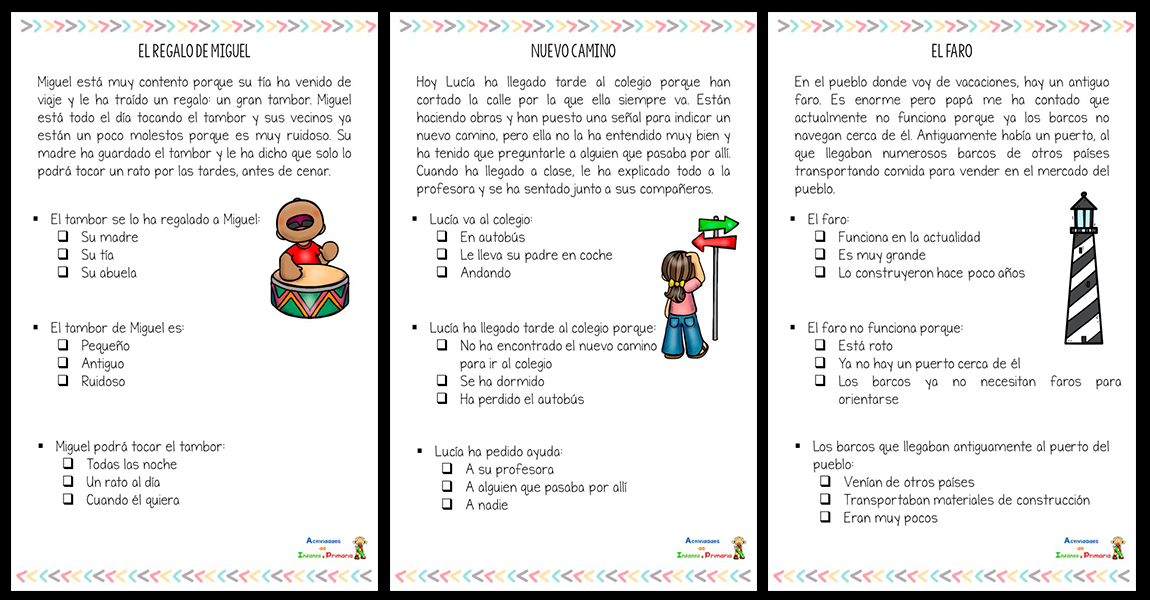 Hojas De Trabajo De Comprensión Lectora De Ratas