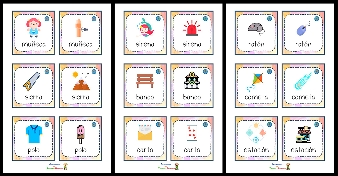 Tarjetas ilustrativas: Palabras polisémicas - Actividades de infantil y ...