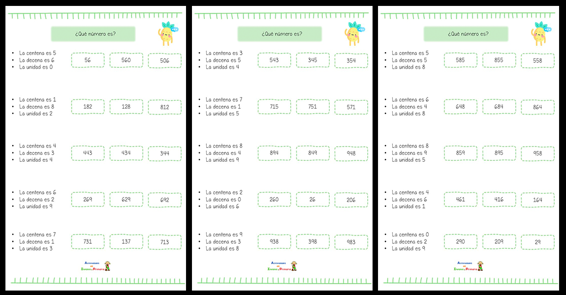 Juego de pistas: ¿Qué número es? - Actividades de infantil y primaria