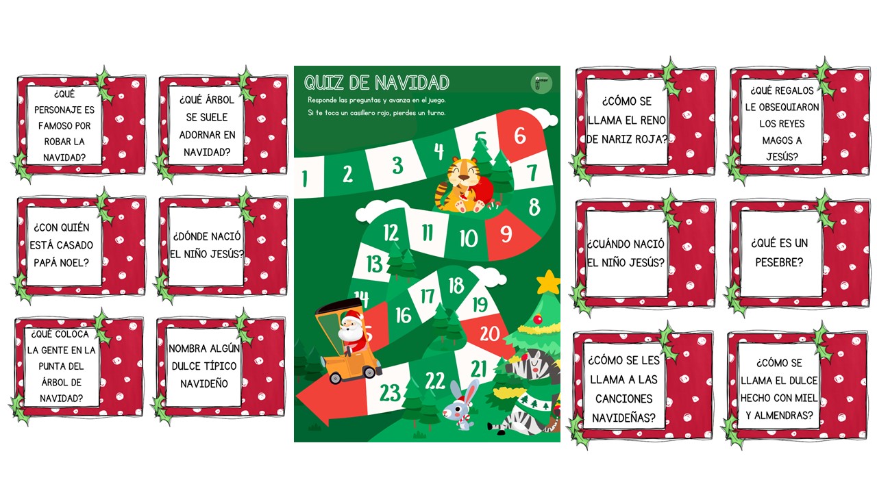 Juego de Navidad para jugar en familia - Actividades de infantil y primaria
