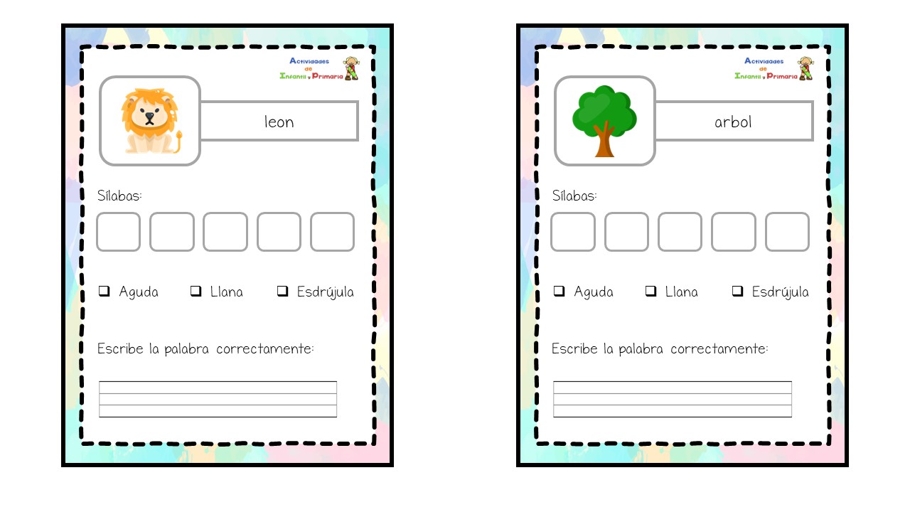 palabras con tilde (2)