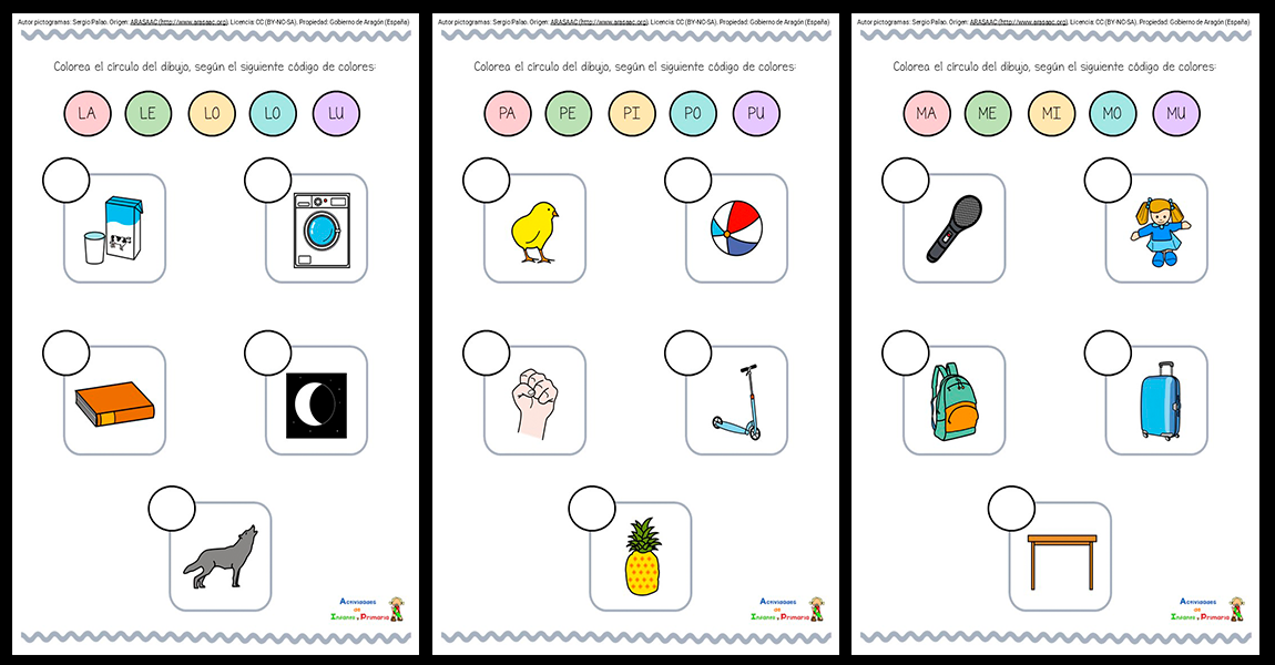 Sílaba inicial: Primer grupo consonántico con pictogramas - Actividades ...