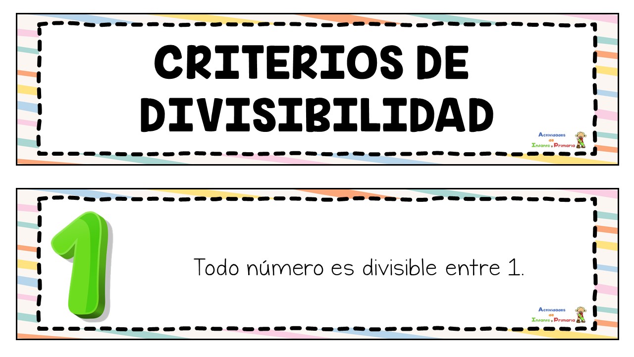 Llavero: Criterios de divisibilidad - Actividades de infantil y primaria