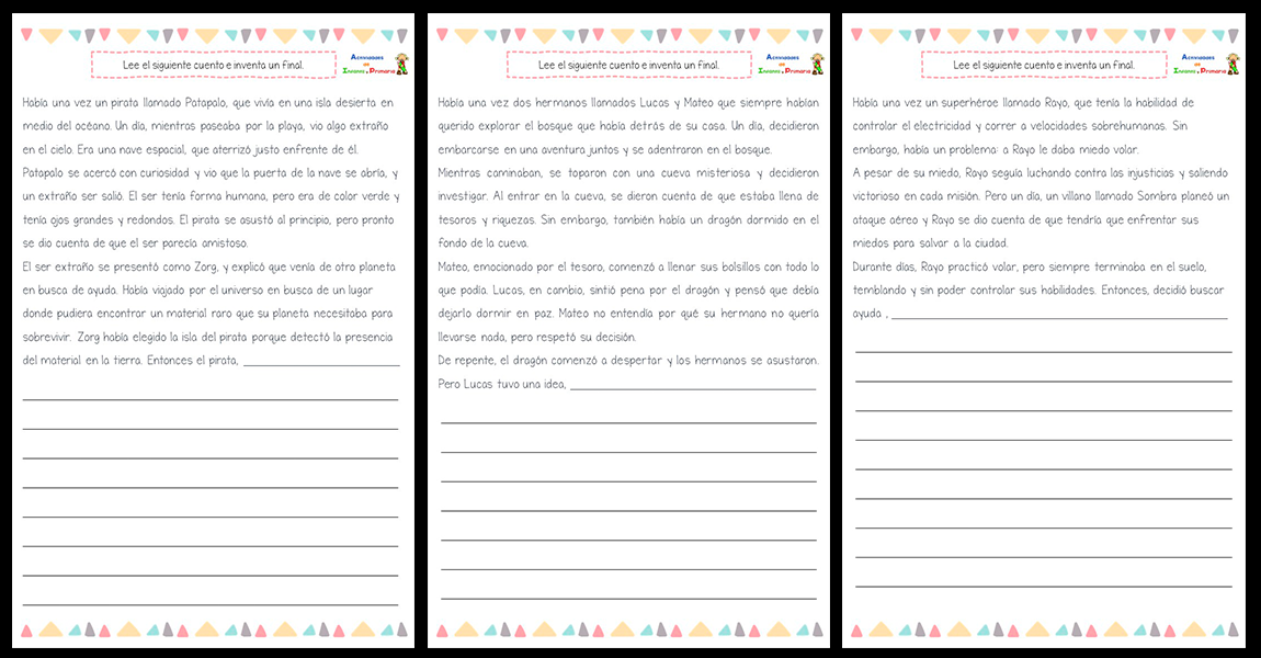 Escritura creativa: Un cuento sin final - Actividades de infantil y ...