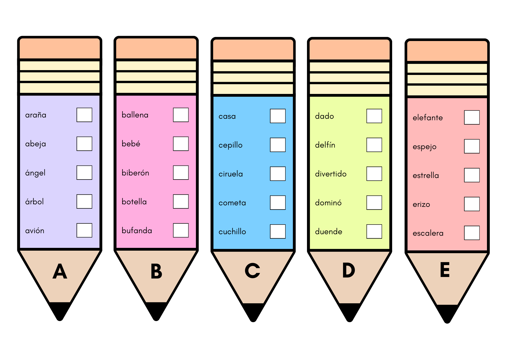 Llaverito para ejercitar la lectura de palabras con todas las letras ...