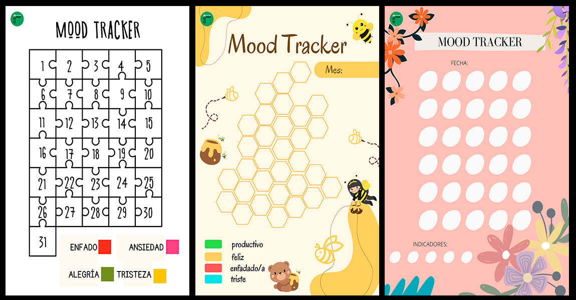 Calendario edición Mood Tracker para registrar las emociones - Actividades de infantil y primaria